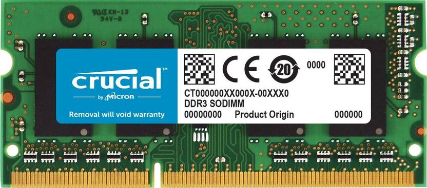 Crucial DDR3 DDR3 8 GB (Dual Channel) Laptop RAM (CT102464BF160B) - Crucial : Flipkart.com