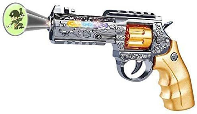 ESSJEY TOY Realistic Projector Gun Musical Toy for Kids with Sound and ...