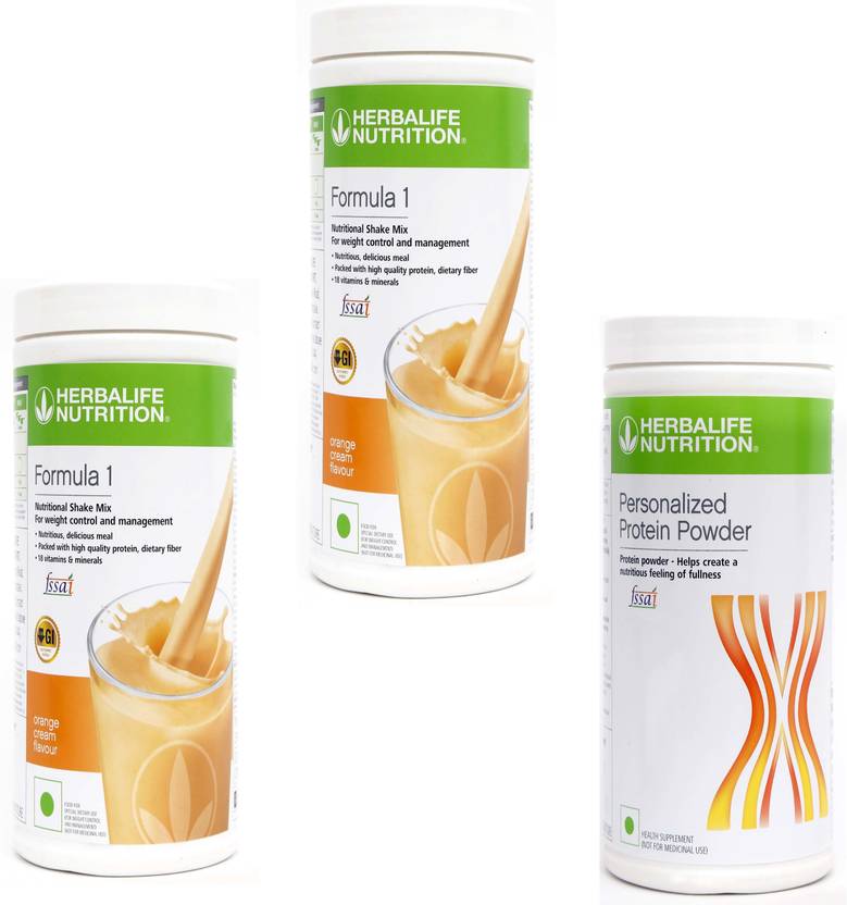 HERBALIFE Formula 1 Shake Orange + Orange Protein Powder 400 Gram Whey ...