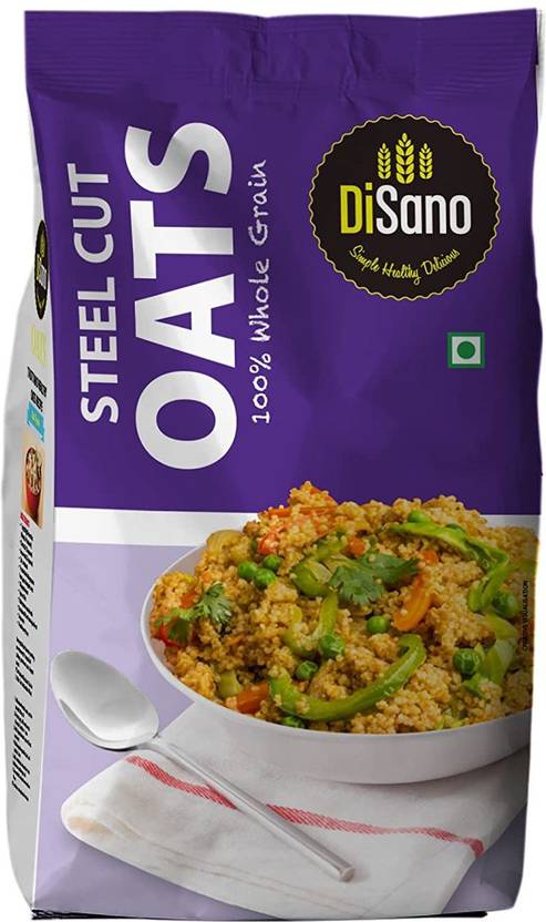 DiSano Steel Cut Oats, 1kg, 100% Whole Grain, Diet Food Pouch Price in ...