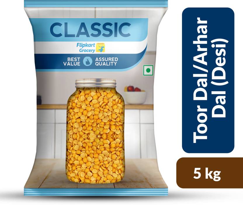 Classic Toor/Arhar Dal (Split) by Flipkart Grocery Price in India - Buy ...