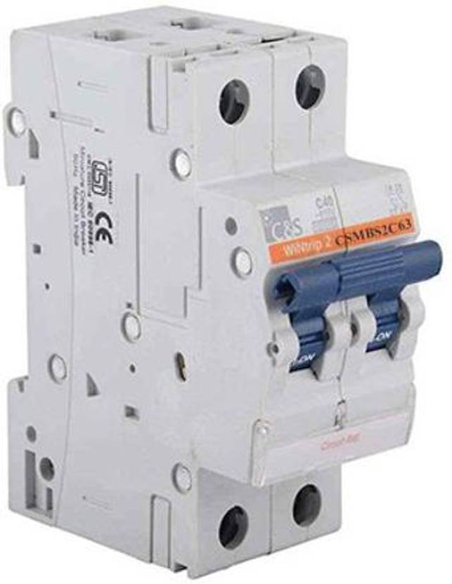 C&S Wintrip2 63A C Curve DP MCB, CSMBS2C63 CSMBS2C63 MCB Price in India ...