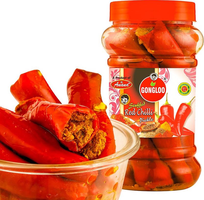 GONGLOO Homemade Red Chilli Pickle | Ready to Eat Lal Mirch Achar | 1 ...