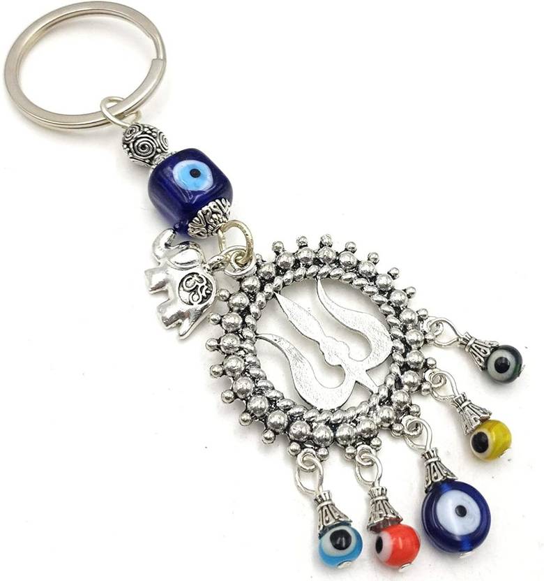 jaz Evil Eye Lord Shiva Trishul Evil Eye Key Chain Key Chain Price in ...
