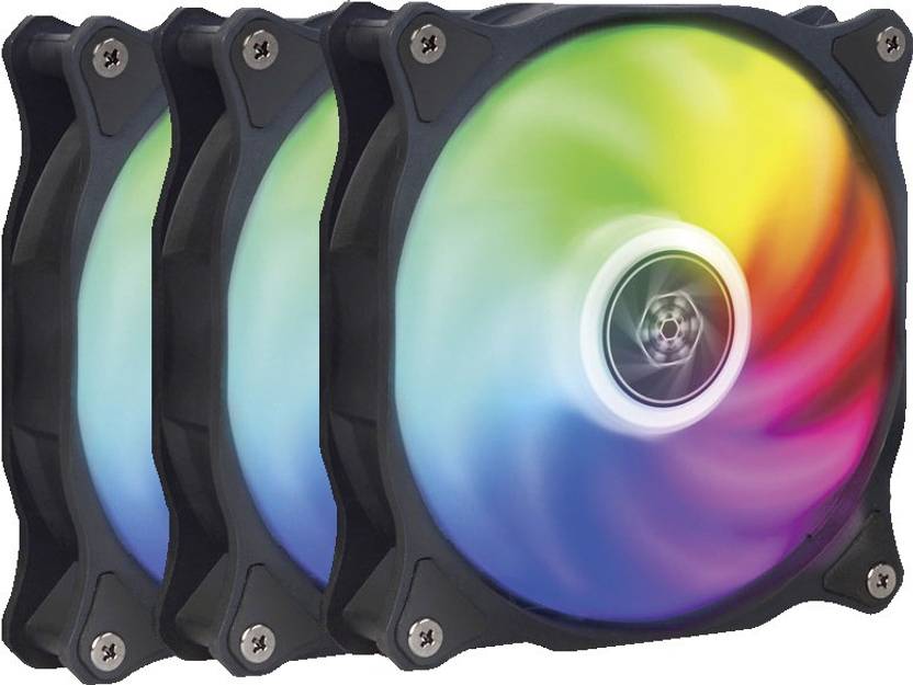 SilverStone AB120R- ARGB 3 Pack of Air Blazer 120mm Fans Cooling Fan ...