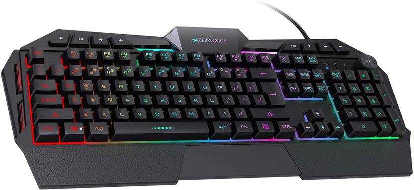 ZEBRONICS ZEB-TRANSFORMER K4 Double injection backlit keycaps, control ...