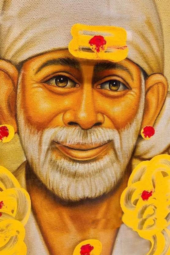 wallpics Sai Baba Waterproof Vinyl Sticker Poster Medium Price in India ...