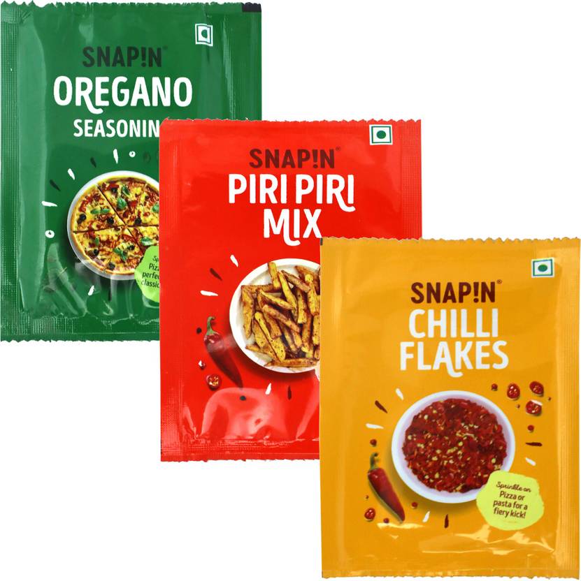 Snapin Oregano Seasoning, Chilli Flakes, Piri Piri Mix & Pasta Mix ...