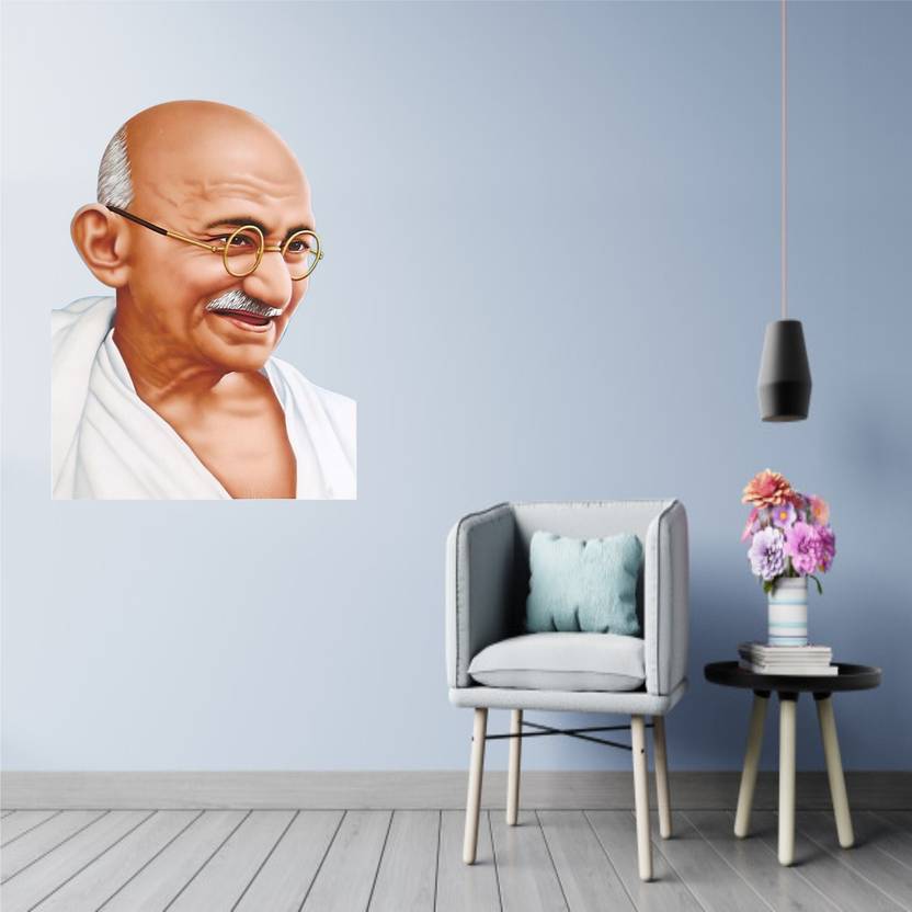 Devil designs 50 cm Wall Decals ' mahatma gandhi ' Wall Stickers (PVC ...