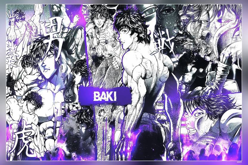 Baki The Grappler Anime Series Matte Finish Poster Paper Print ...
