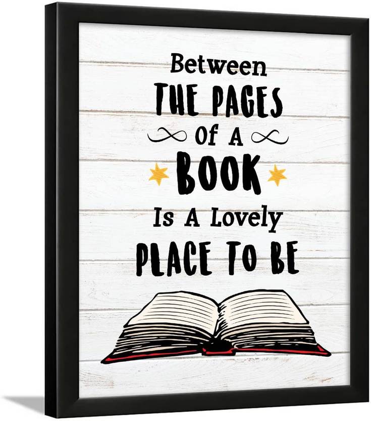 Book Quotes Wall Frames - Reading Quotes Frame - Book Quotes Poster ...