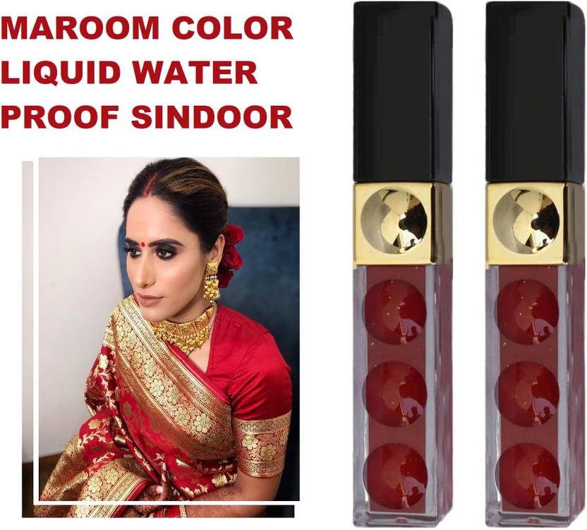 MYEONG Floral Pigment Sindoor Natural Maroon Liquid Sindoor SINDOOR ...
