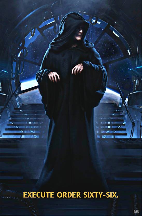 Star Wars Darth Sidious Order 66 Poster 12 x 18 inch 300 GSM Paper ...