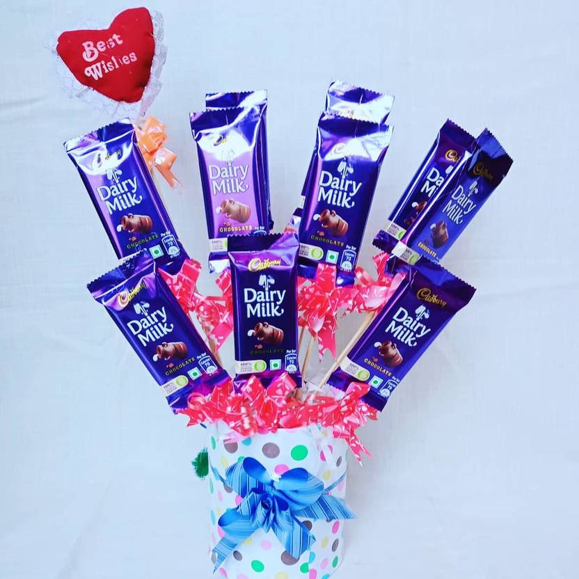 shree shyam bouquet Dairy milk bouque Plastic Gift Box Price in India ...