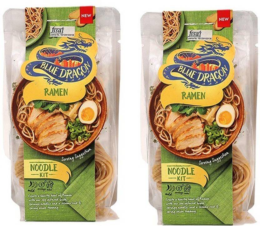 Blue Dragon Ramen Noodle Kit(Pack of 2 Imported Instant Noodles ...