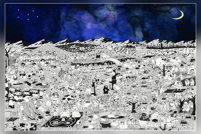 Father John Misty Pure Comedy Rare Album Cover Matte Finish Poster ...