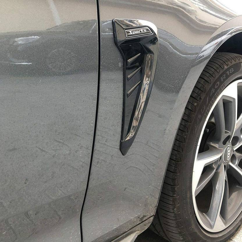 YOURKARTS.COM Car Decorative Air Flow Duct Racing Side Vent Air Flow ...