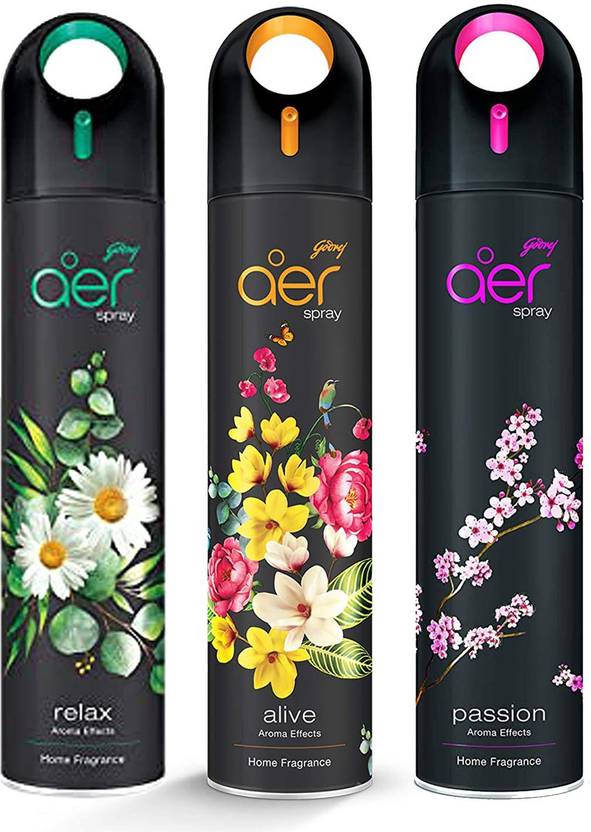Godrej Aer spray, Premium Aroma Effects Air Freshener - Relax / Alive ...