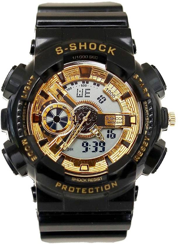 Skinshine S-SHOCK DUAL TIME Analog-Digital Watch - For Men & Women ...