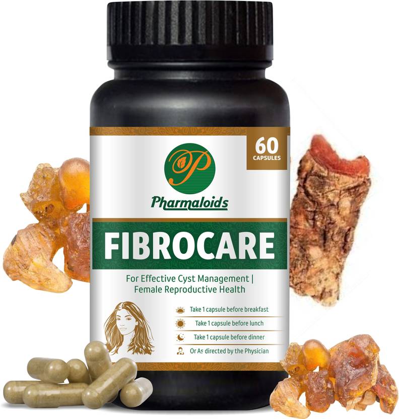 Pharmaloids FIBROCARE Ext Base 60Caps Removes Cyst, PCOD, Tumor & Pain ...