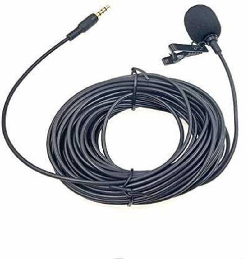 Gabbar ™Collar Mic 10 Meter Wire Caller Mic for Voice Recording ...