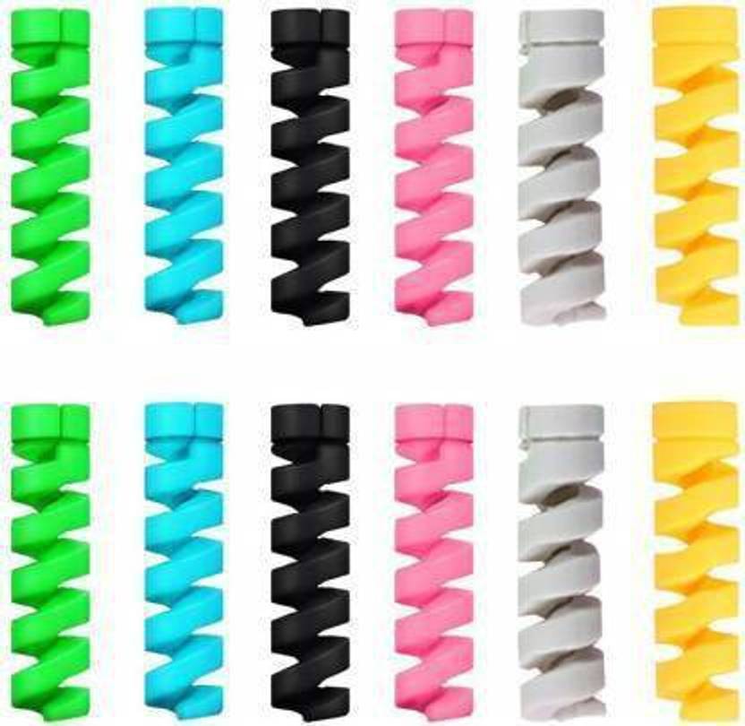 Zeroto Charger Spring Cable Saver Protector - 12 Pcs Set Multicolors ...