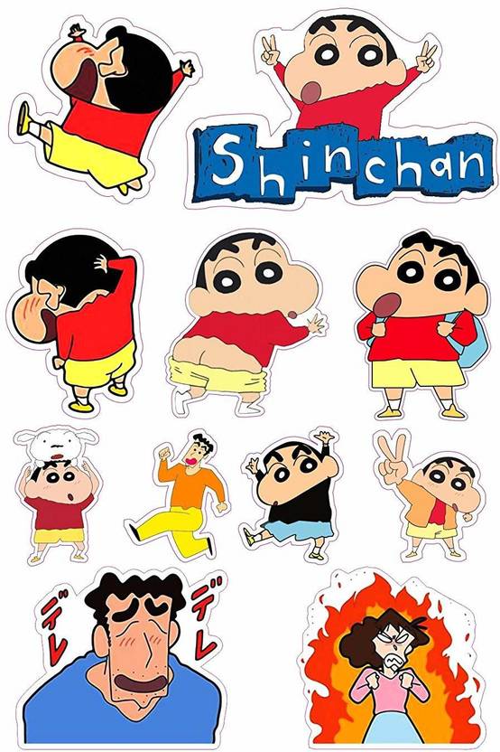 shinchan poster Waterproof Vinyl Sticker Poster Photographic Paper ...