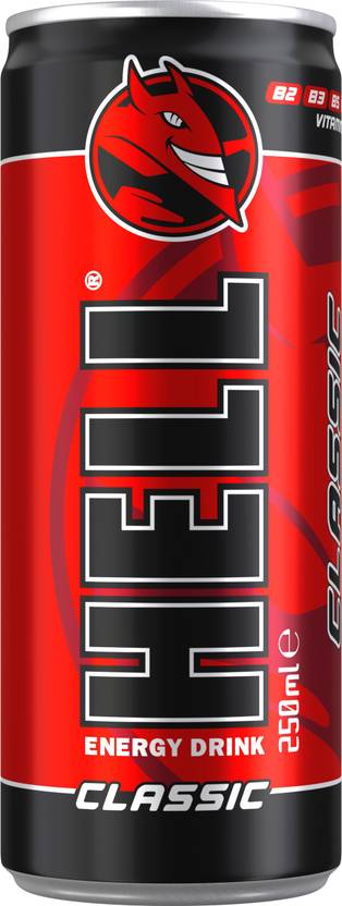 Hell Energy Classic |caffeine content, B Group vitamins Energy Drink ...