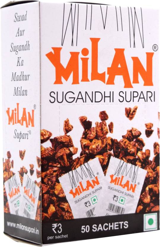 Milan Sugandhi Supari Maxi | Mukhwas | 50 Sachets Sweet Supari Mouth ...