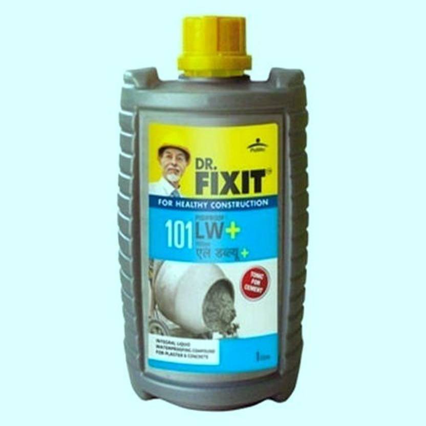 Pidilite Dr.Fixit 101 LW+ Integral Liquid WaterProofing Compound Pack Of 1 1Ltr Crack Filler ...