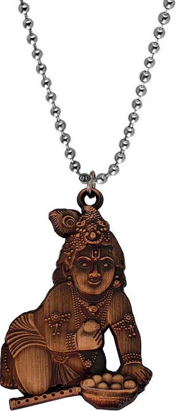 M Men Style Lord Krishna On Knees-Hindu God and Goddess Locket With ...