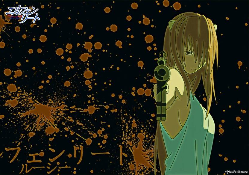 Elfen Lied: Lilium Anime Series Art Effect Poster 1 (18inchx12inch ...