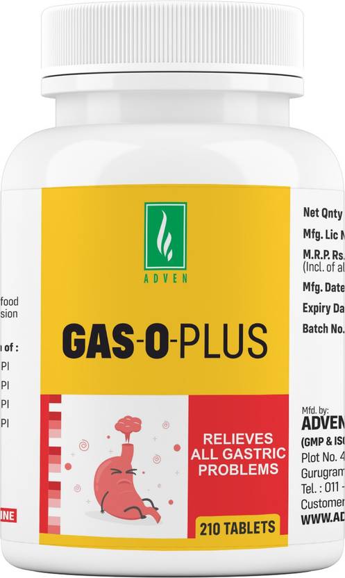ADVEN Gas-O-Plus 210 Tablets Tablets Price in India - Buy ADVEN Gas-O ...