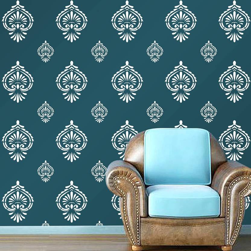 ARandNJ Painting Wall Stencils, (Size:- 16X24 Inch) Mewari Print DIY ...