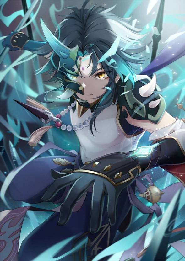 Xiao Genshin Impact Matte Finish Poster Paper Print - Animation ...