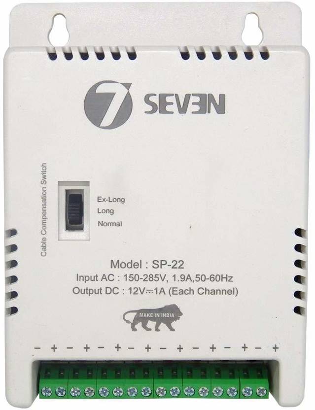 7SEVEN 8 Channel CCTV Power Supply 12v 8ch SMPS for CCTV Security Dome ...
