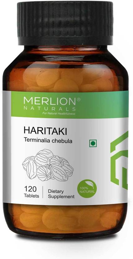 Merlion Naturals Haritaki Tablets, Terminalia chebula, All Natural ...