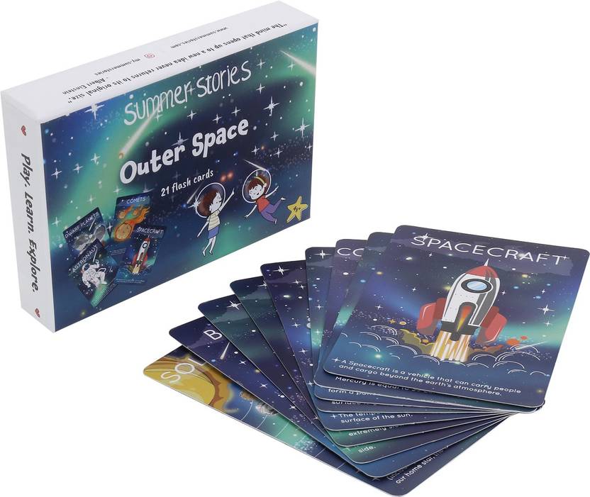 Summer Stories Outer Space Flash Cards | Learning Cards (Age Group:3 ...