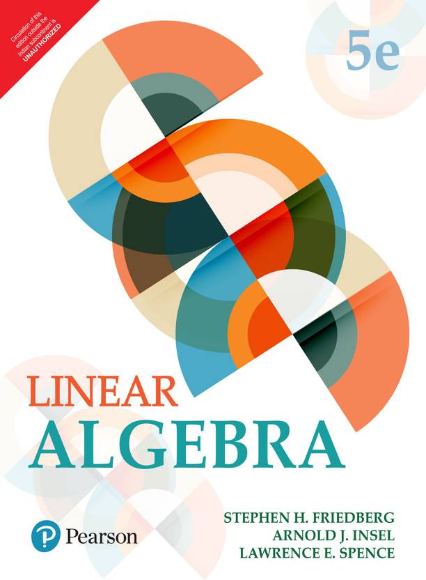Linear Algebra | Fifth Edition| By Pearson: Buy Linear Algebra | Fifth ...