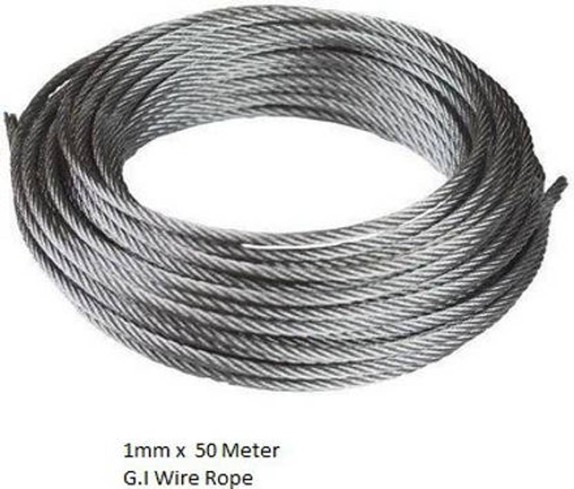 TAC Gi Wire Rope 1mm x 50Mtr Galvanised Silver - Buy TAC Gi Wire Rope ...