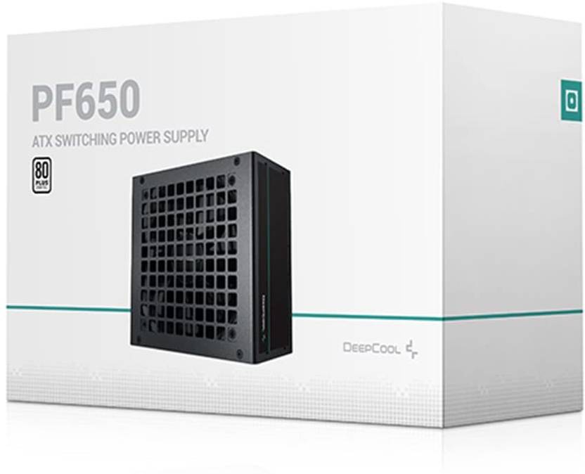 Deepcool PF650 (R-PF650D-HA0B) 80 Plus Standard for Gaming PC 650 Watts ...