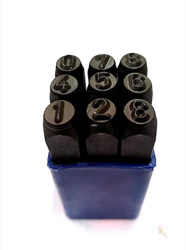 Flipkart.com | SAMENX Number Punch Set 9pcs 4mm| 9 Numbers (0 to 9 ...