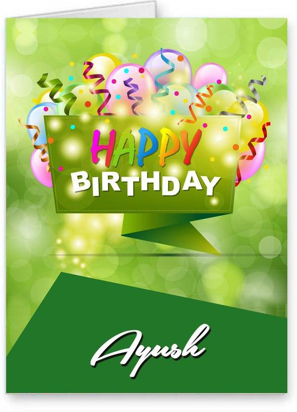 Midas Craft Happy Birthday Ayush Best Wishes Quotes 25 Greeting Card ...