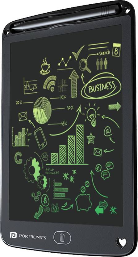 Portronics Ruffpad 12M Re-Writable LCD 12 x 12 inch Graphics Tablet ...