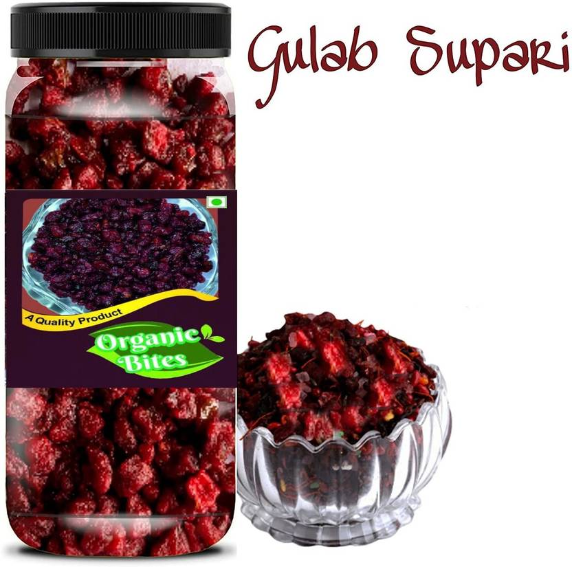 Organic Bites Soft Gulab Supari Mouth Freshener Sweet Rose supari - 200 ...