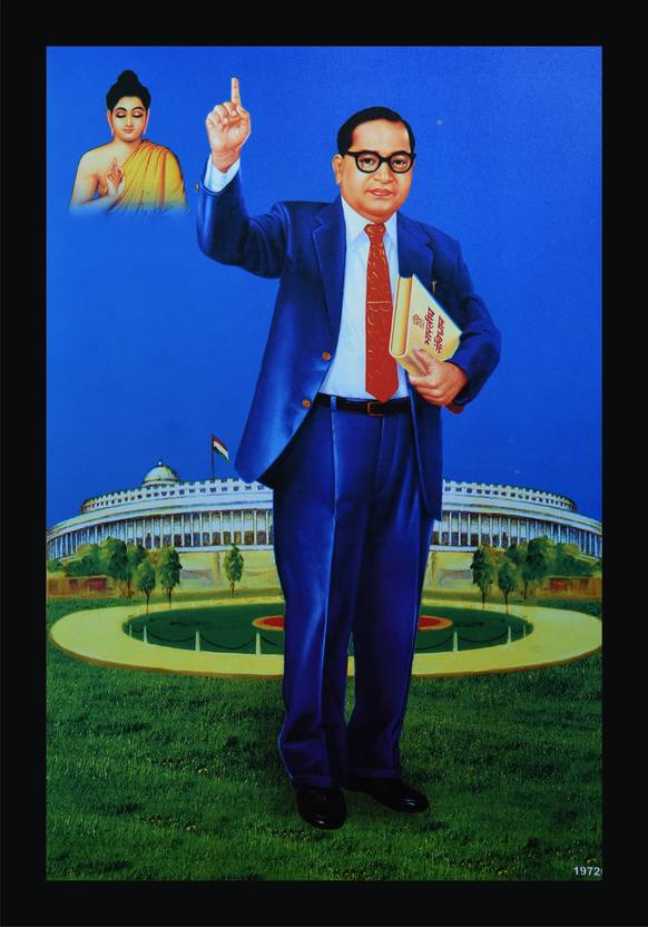 FRIZZY ARTS B.R ambedkar photo frame painting|bhim rao ambedkar ...