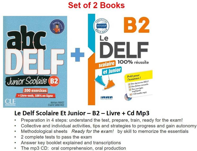 Le DELF Scolaire Et Junior 100% Réussite B2+ABC DELF B2 Junior Scolaire: Buy Le DELF Scolaire Et ...