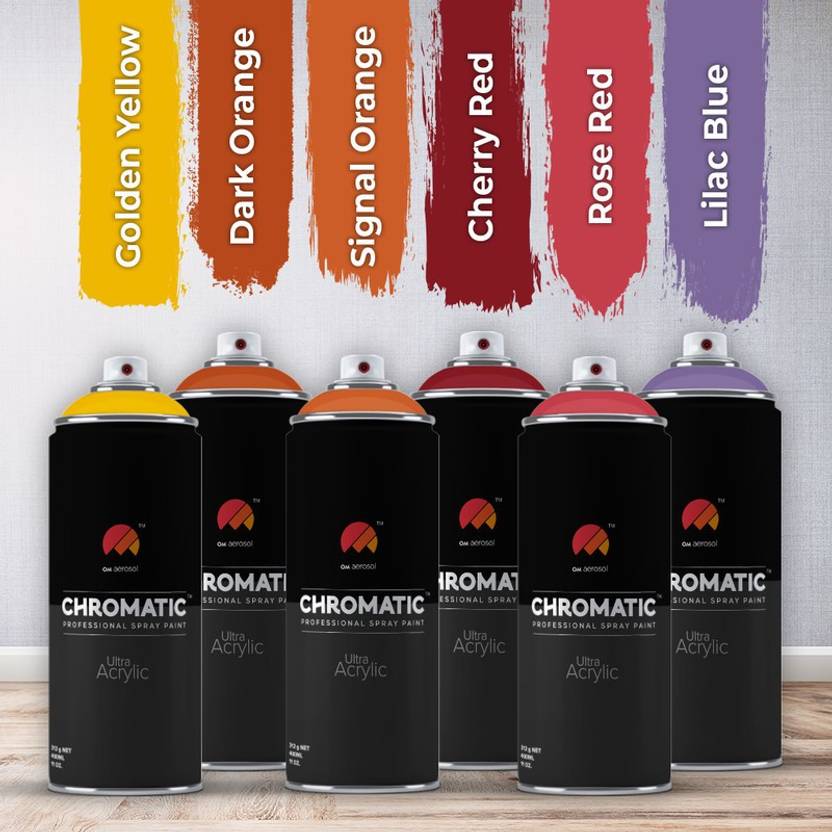 Chromatic Golden Yellow, Dark Orange, Cherry Red & Rose red, Lilace ...