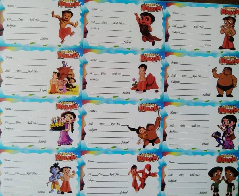 Super Easy 7.3 cm Mixed Design Name Slip Note Book Cartoon Stickers ...