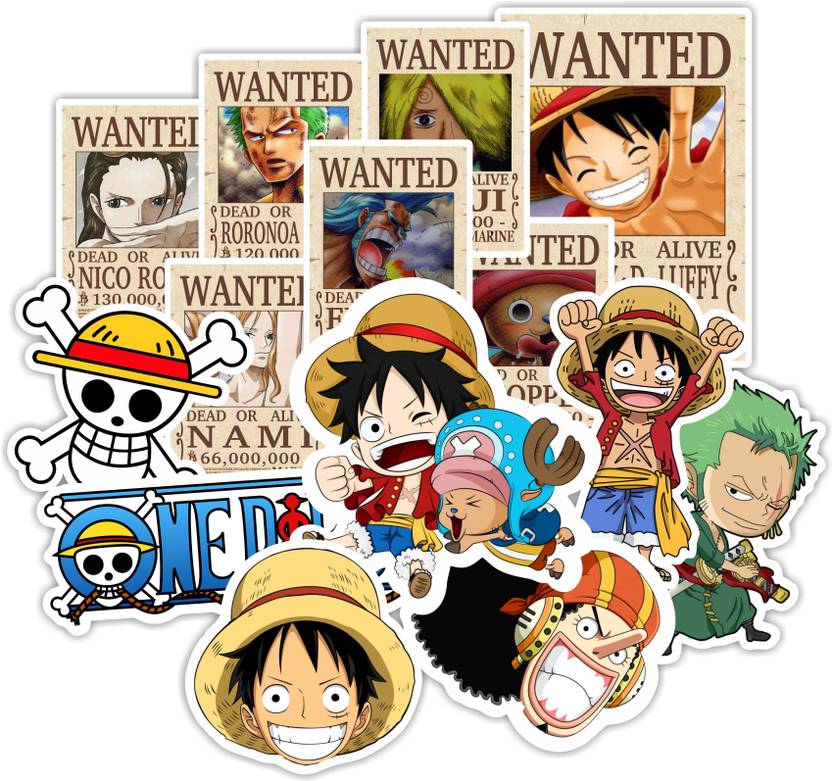 Eagletail India 6.35 cm One Piece Anime Series Luffy Waterproof Vinyl ...